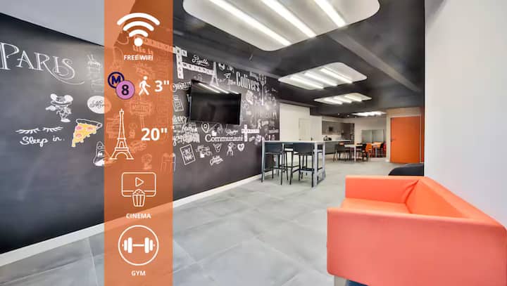 06 L Studio Confort - Salle De Sport & Cinéma - Charenton-le-Pont