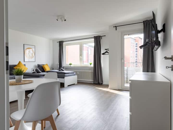 Budgetroom | 3 Betten | Küche+bad | Studio - Herne