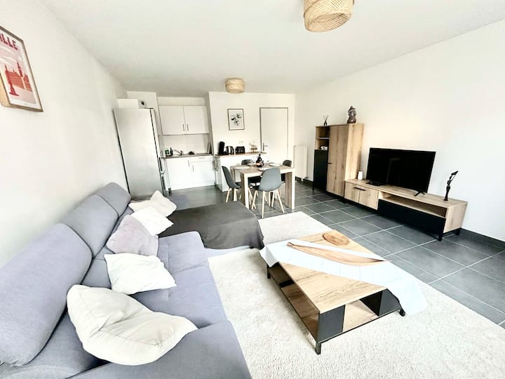 Bel Appartement 4 Personnes/garage La Madeleine - ibis Lille Centre Grand Place