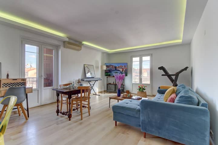 Charming Townhouse On French Riviera Near Cannes - Saint-Laurent-du-Var