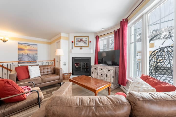 Condo Lac Archambault | Foyer | Accès Plage - Saint-Donat