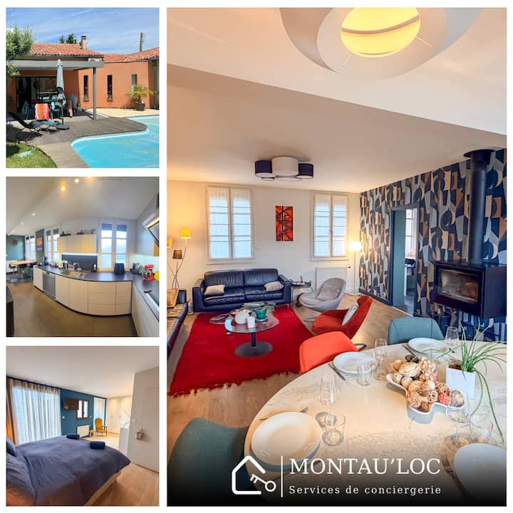 La Maison Du Maquis Avec Piscine, Climatisation - Montauban