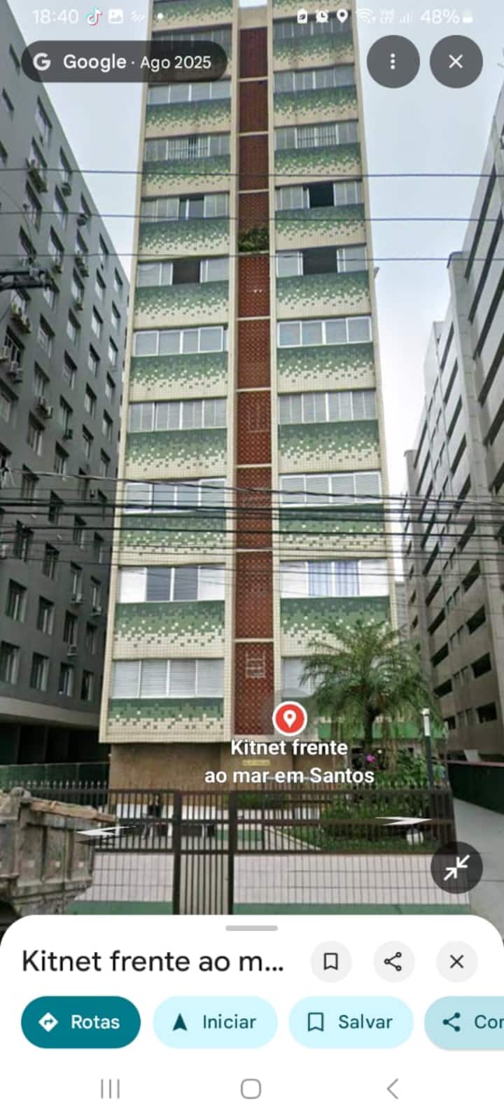 Kit Aconchegante Prédio Frente Ao Mar - Emissário - Santos
