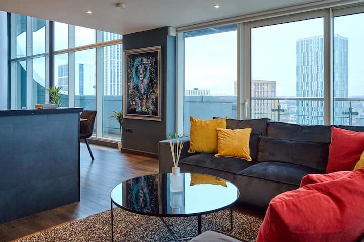 Elegant Duplex Penthouse Leeds Cent. Free Parking - Leeds Beckett University