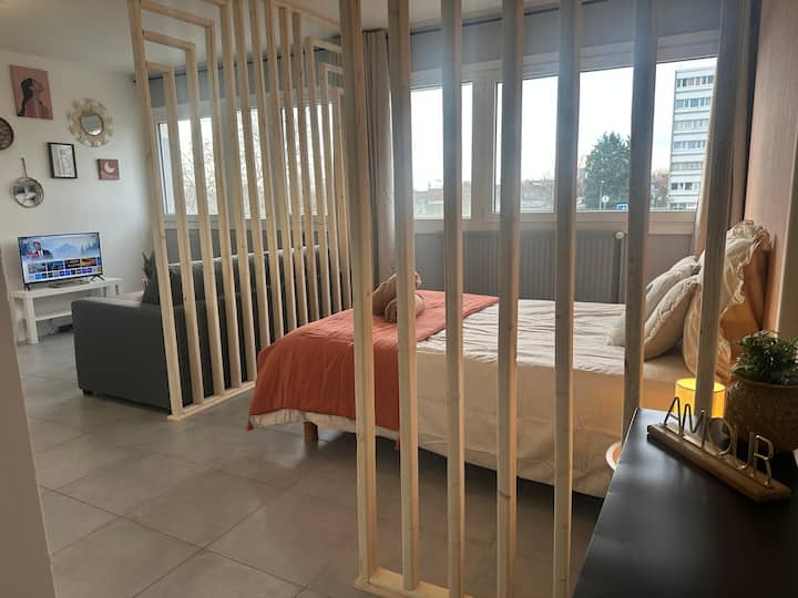 Magnifique Appartement - 2 Chambres - Terrasse - Cambrai