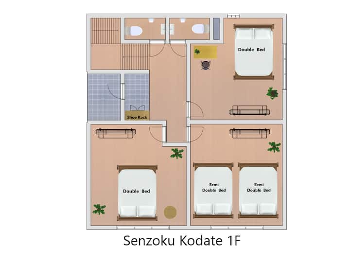 広々4br90㎡/浅草寺エリア/上野・秋葉原・銀座等の人気エリアへ直通/最大10名様/新宿・渋谷 - Asakusa