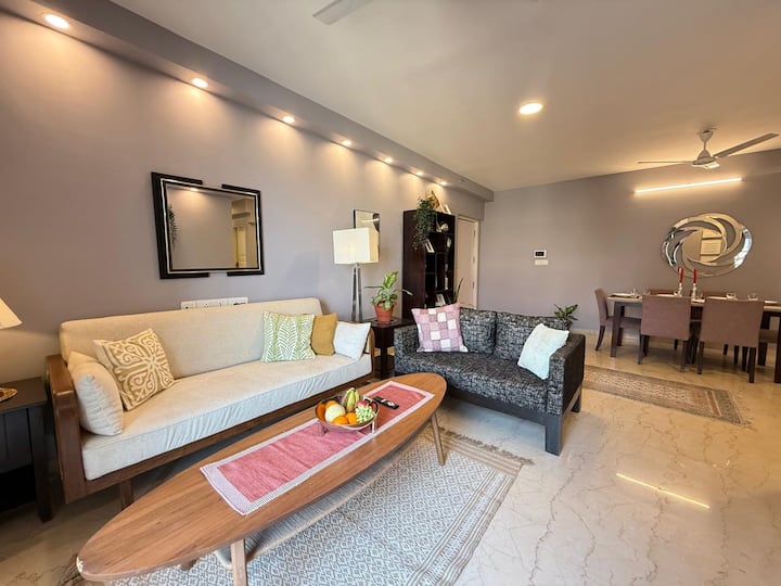 5 Star Luxury* Pool*nr Asian Heart*bkc 2bed2bath - Aéroport de Mumbai Chhatrapati-Shivaji (BOM)