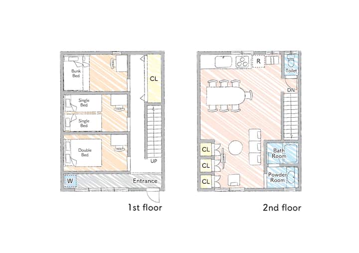 Spacious 3br House｜1 Min Sta｜9 Ppl｜namba In 10 Min - Japan