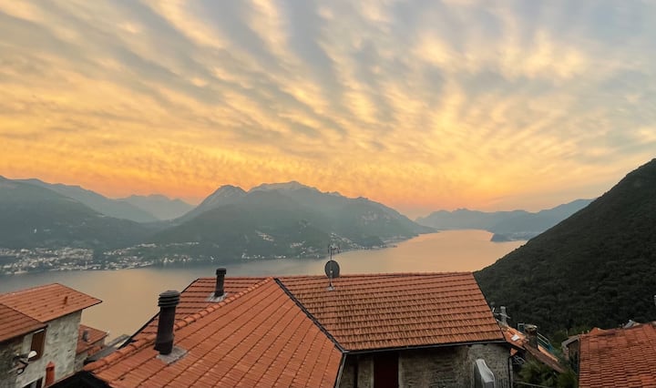 Maison Au Calme Avec Vue Sur Le Lac De Come - Menaggio