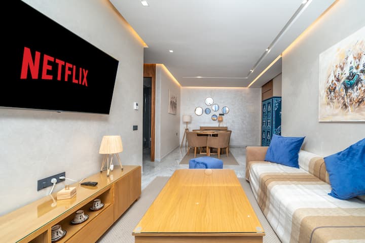 Appart 2ch-clim, Parking&terrasse-central-4 Guests - Marrakech