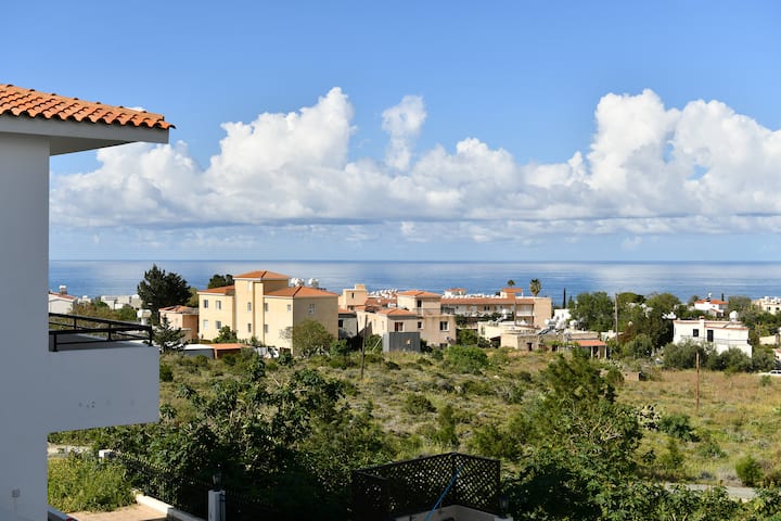 Panoramic Sea & Pool View • Calm Stay • Paphos - Кисонерга