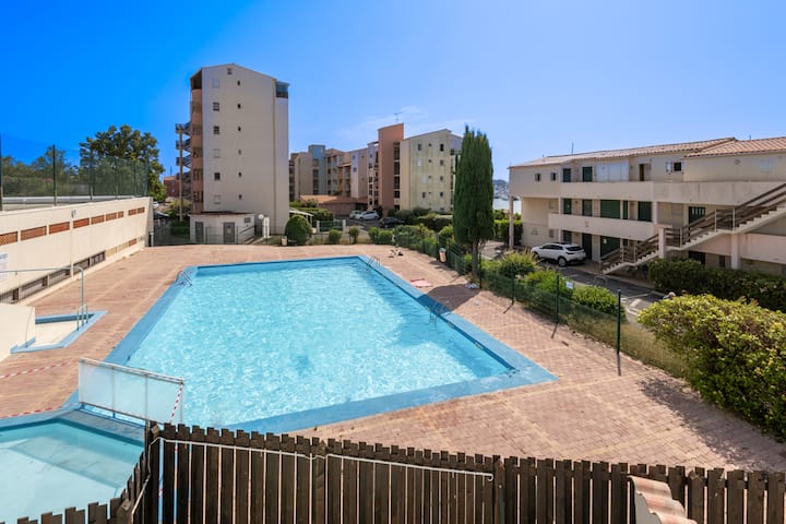Manoly, Apprt Avec Piscine, Tennis, Climatisation - Grau d'Agde