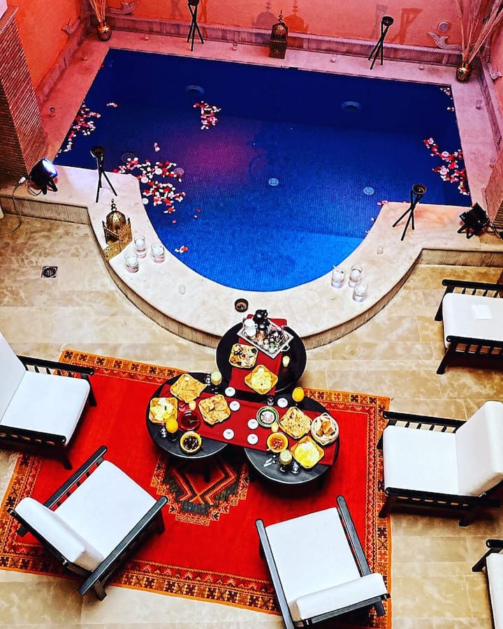 Chambre Deluxe Double Ou Lits Jumeaux | Riad Zyna - Meknès