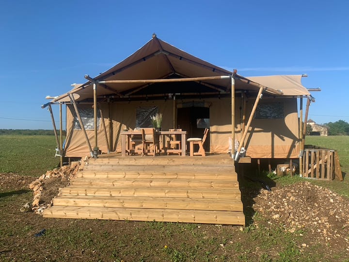 Luxe Safaritent Ashanti In De Dordogne - Monpazier