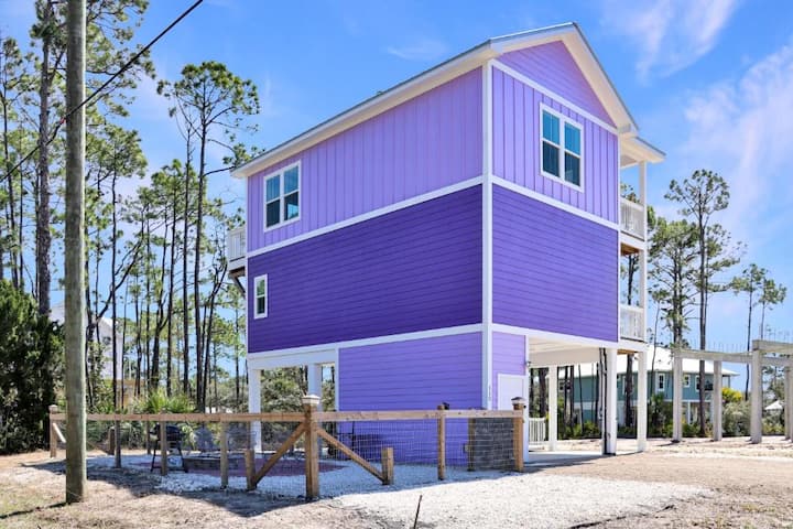 Steps To Beach, Sunset Views, Fire Pit, Fence Area - Indian Pass, FL