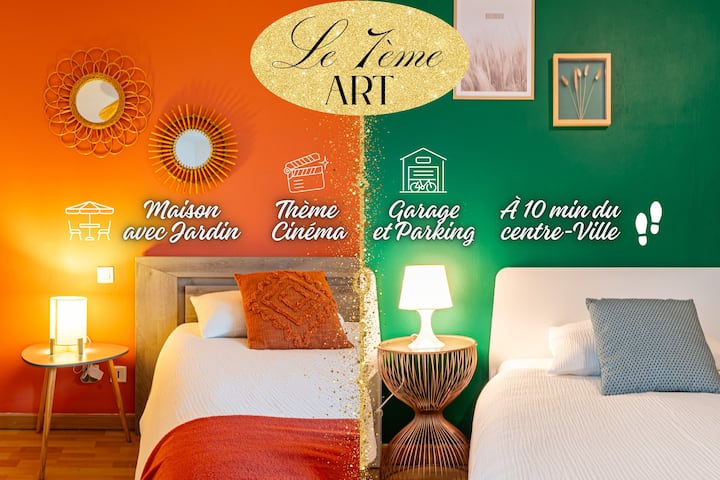 Le 7ᵉ Art – Maison Thème Cinéma, Garage & Jardin - Haguenau