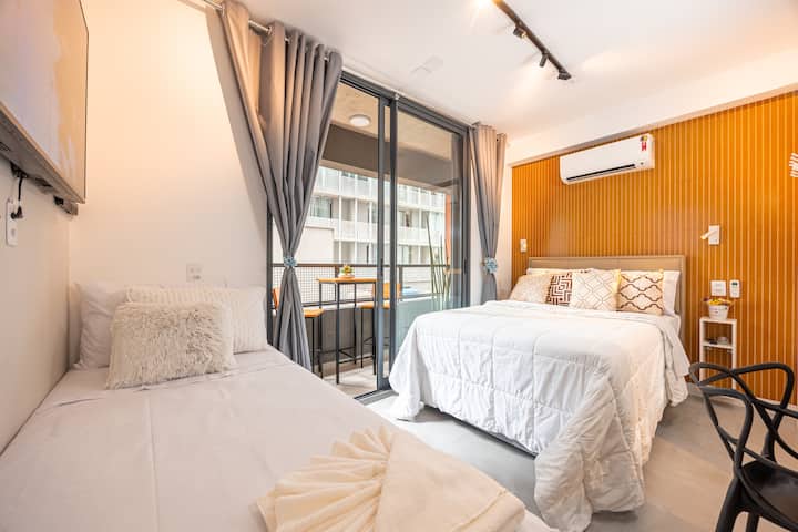 Studio Na Rua Frei Caneca Ao Lado Shopping - Brasil