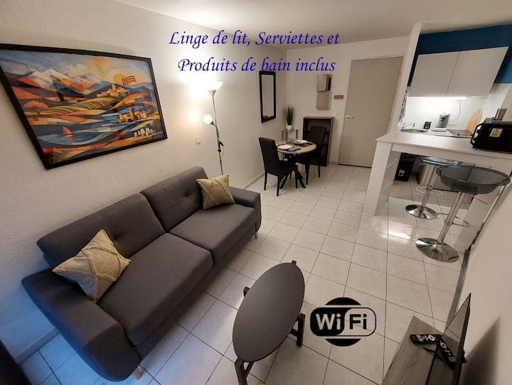 Studio Confortable - Parking Gratuit - Perpignan