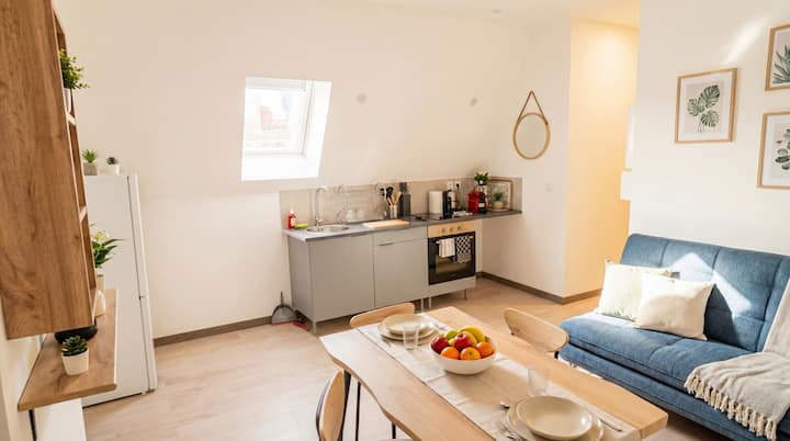 Appartement 2 Chambres Deluxe, Parking Gratuit. - Valenciennes