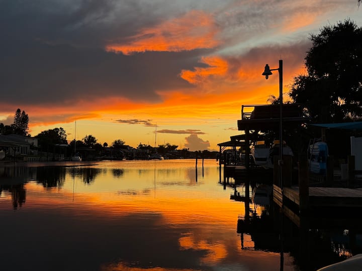 Waterfront Suite Near Beach + Dock + Private Patio - Satellite Beach, FL