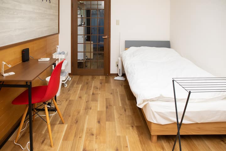 A1 熊本中心部｜熊本大学黒髪キャンパスから徒歩8分｜静かな快適ワンルーム｜長期滞在・出張にも最適 - 日本