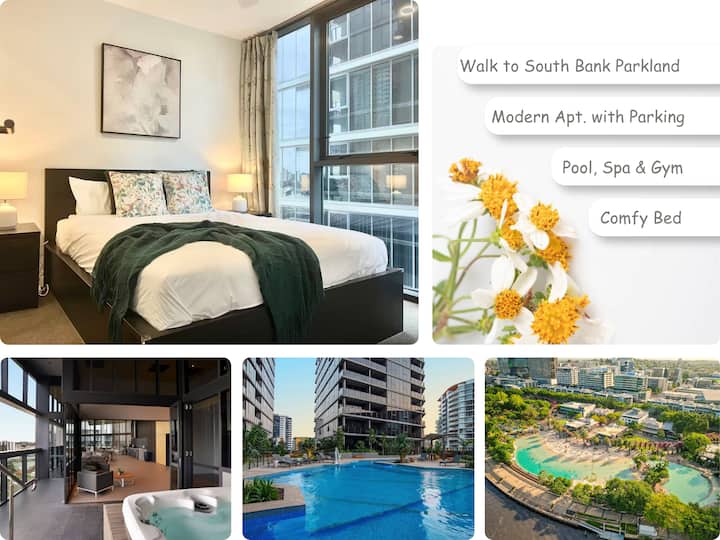 South Brisbane 1br Apartment With Parking - Brisbane