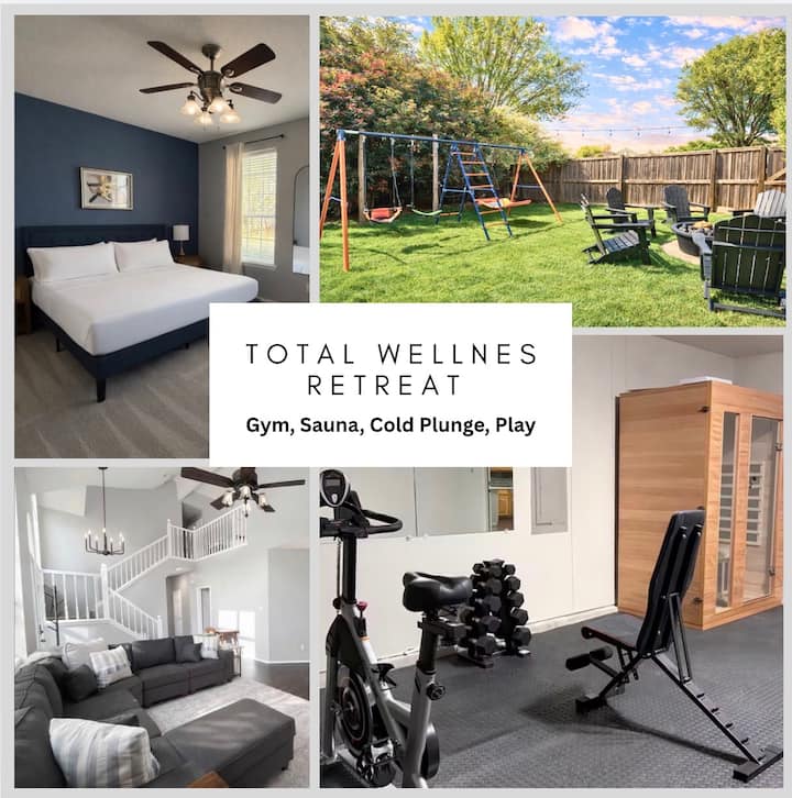 Sauna, Gym, Playset, Cold Plunge, Sleeps 10 - Allen, TX