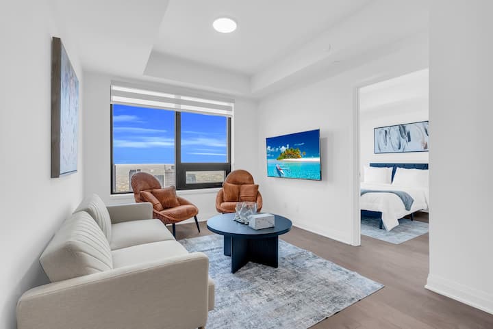Elegant 1-bed Suite At Sq One In Mississauga - 密西沙加