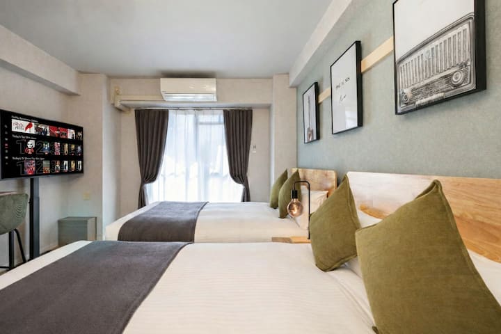 阪急中津駅からすぐの好立地/梅田や心斎橋/難波まで電車で乗り継ぎなし/立地抜群/Nsm403 - Itami