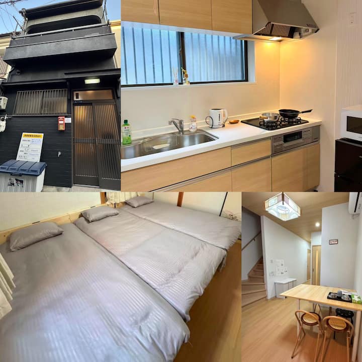 蘭】大阪温馨2层独栋一户建/3室/2浴/2卫/近难波交通生活便利 - Japan