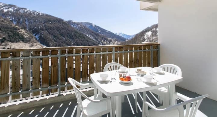 Terrasse Et Vue Panoramique Sur Pistes 6 Couchages - Allos