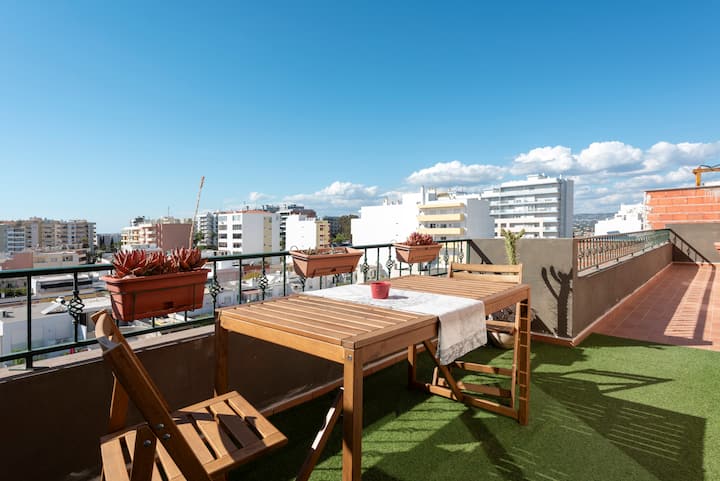 Two Brothers Home 1: Terraço, Vista Mar E Centro - Faro