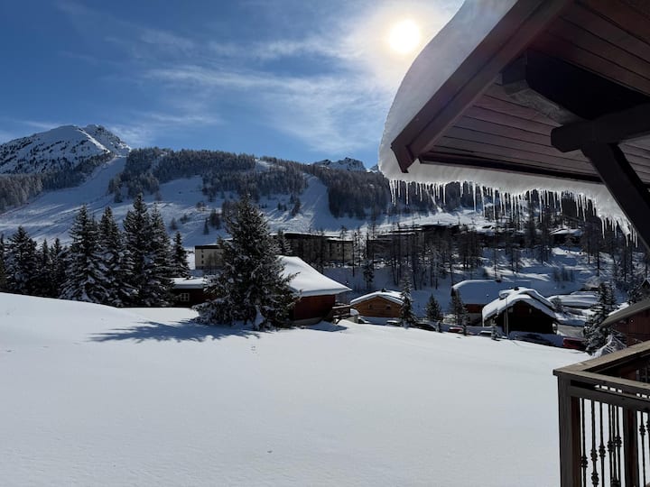 Chalet Cosy 8 Personnes, Plein Sud, Vue Sublime - Montgenèvre