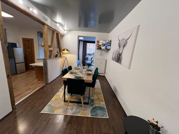 3 Schlafzimmer Wifi Parken Terrasse Klima Zentrum - Jena