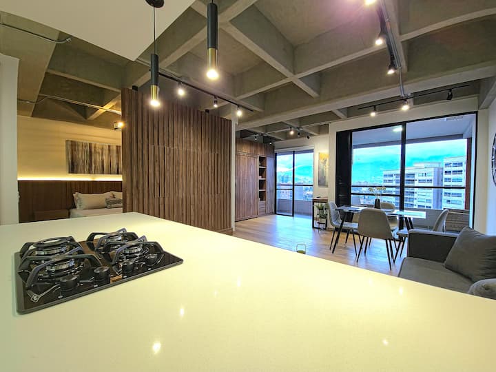 Ac Loft With Views | Rooftop, Poblado–envigado - Colombie