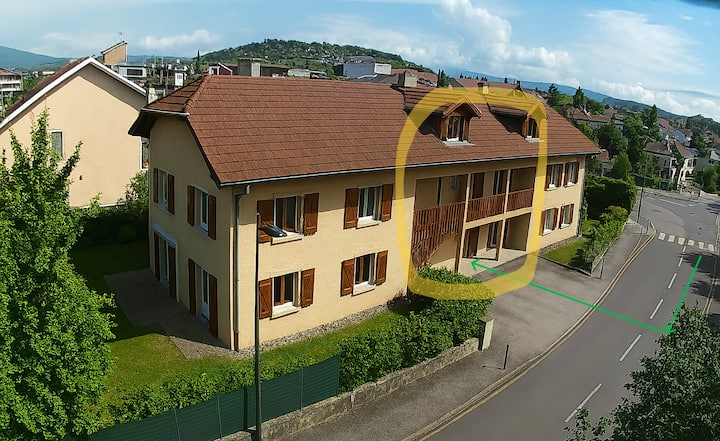 Spatieux Duplex 110m3, Confort, Proche Gare + P - Annemasse