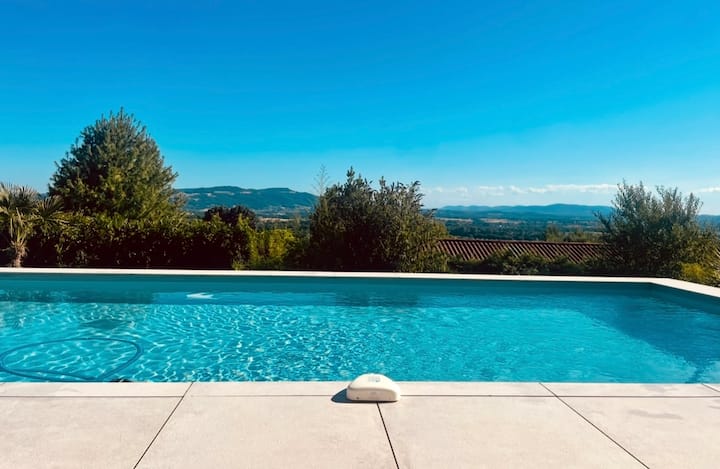 Maison Climatisée Vue Panoramique Et Piscine - Villefranche-sur-Saône
