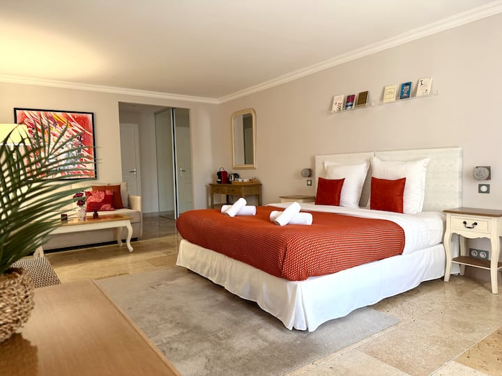 Villa Oasis – Suite Coralia Avec Piscine Et A/c - Mougins