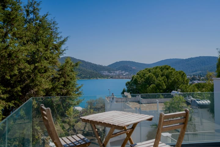 Seaview 3br 2.5ba Golturkbuku | Walk To Beaches - Gümbet