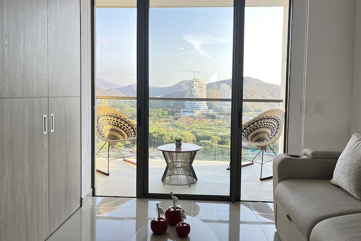 Loft De Lujo Con Jacuzzi Vista Al Mar Y La Sierra - Santa Marta, Colombia