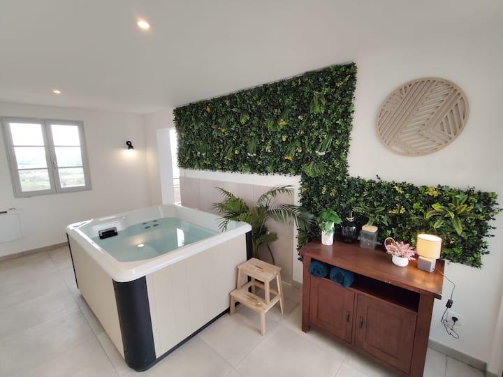 Appartement Avec Jacuzzi Spa Privatif - Blan
