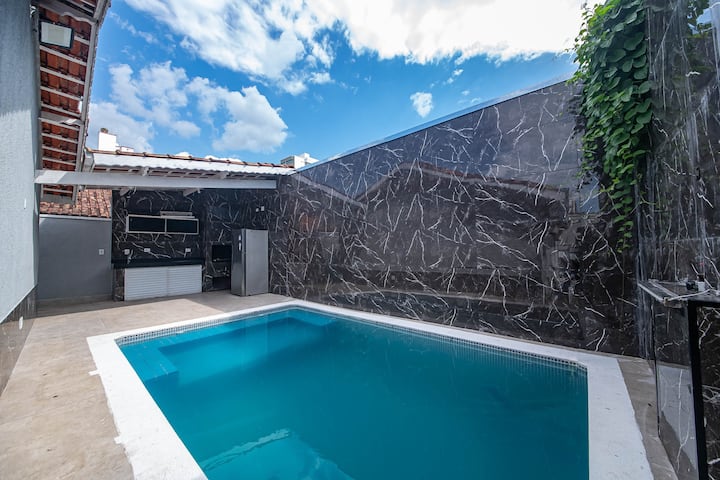 Casa 3 Quartos, Moderna C/piscina E 3 Vagas Na Pg - Praia Grande