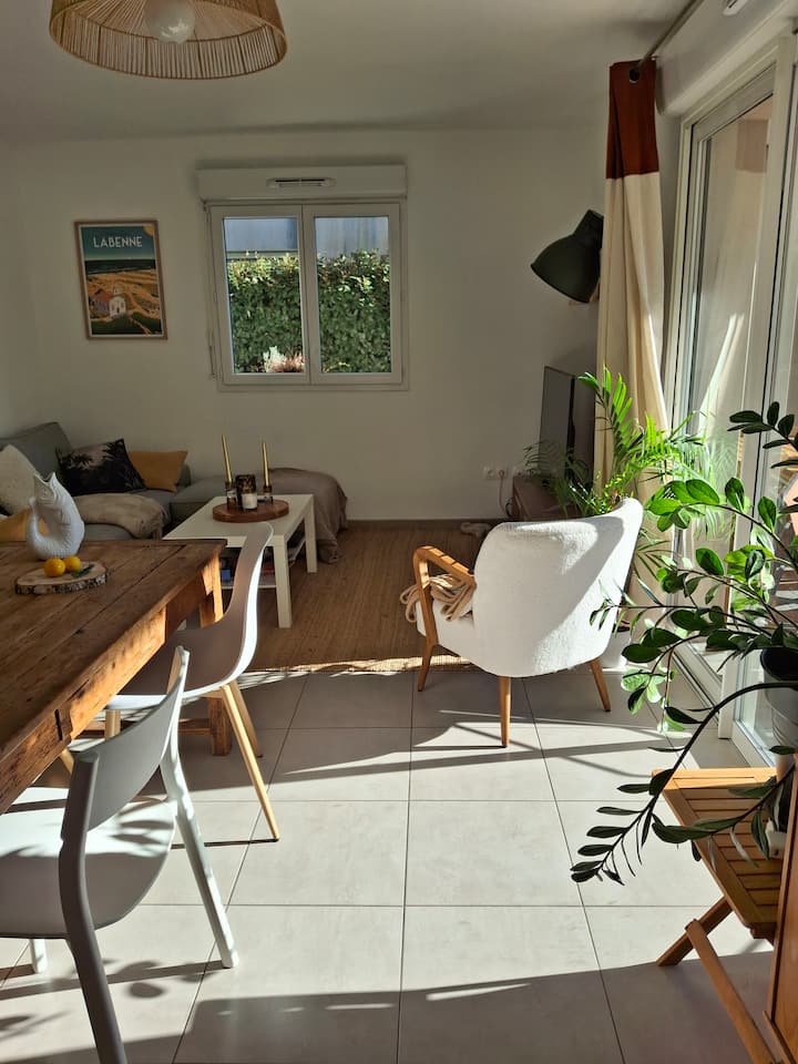 T3 Lumineux Avec Jardin à 5 Min De La Plage. - Labenne