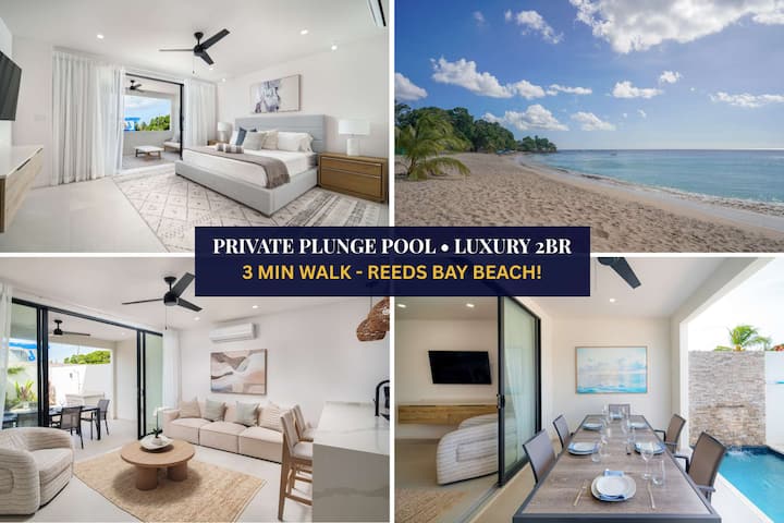 Elegant 2br Pool Villa! Beach 5min, Holetown - 巴貝多