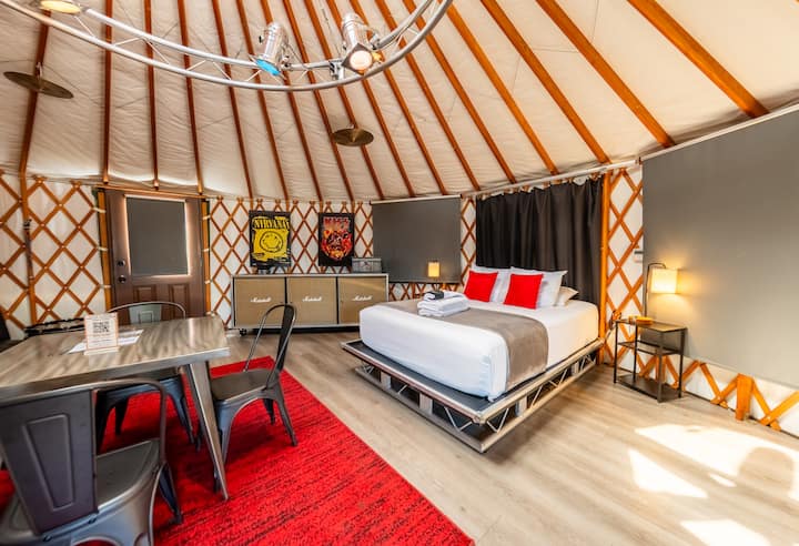 The Rock & Roll Yurt | Launch Pointe - Lake Elsinore, CA