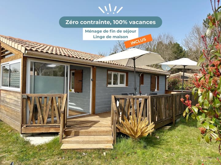 Chalet Avec Piscine Proche Du Lac Et De L'océan - Hourtin