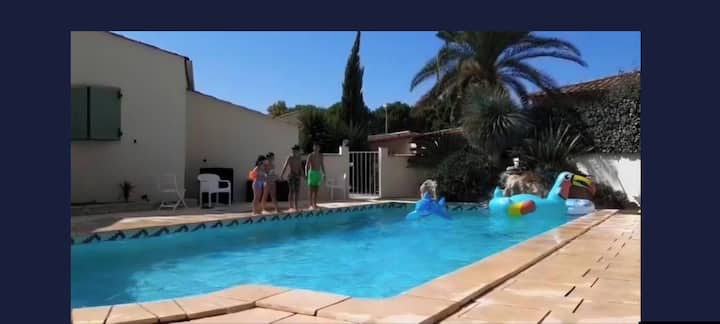 Belle Maison Méditerranéenne/ Grande Piscine - Mèze