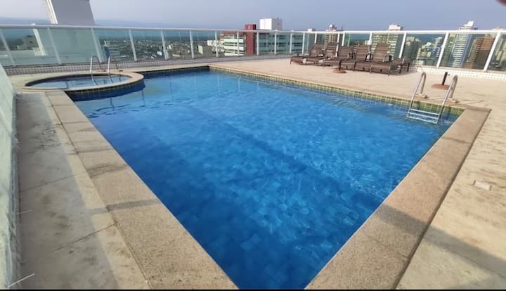 Apartamento Aviação Frente à Praia - Praia Grande