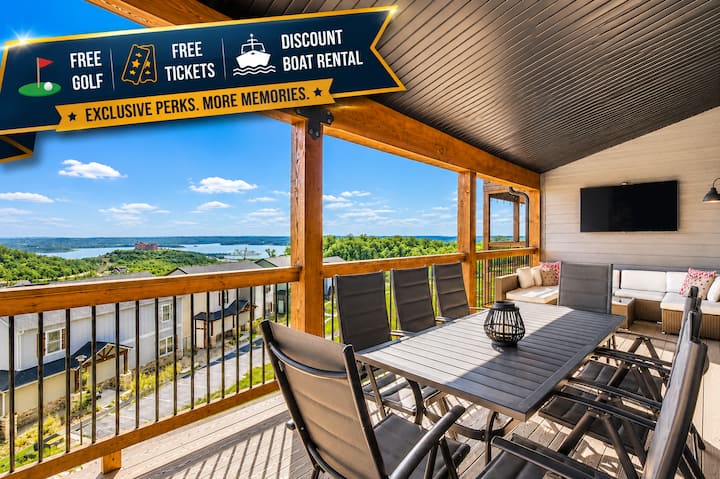 Amenity-packed 9br Lakeview Home - Branson, MO