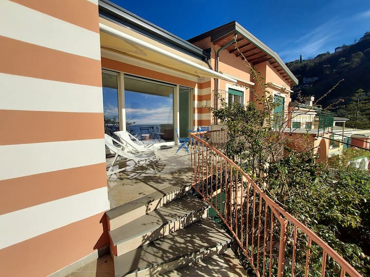 4bedr Villa Marina Di Bardi +Beach+tennis - Zoagli